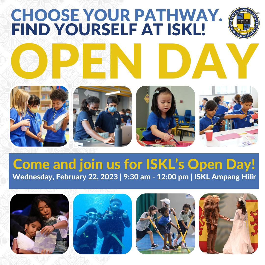 2月22日（水）のオープンデーに参加して、ISKLを体験しよう！ - Hello Malaysia